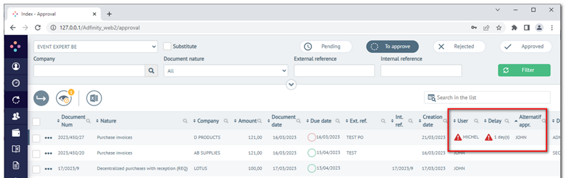 Tout savoir sur les approbations dans Adfinity