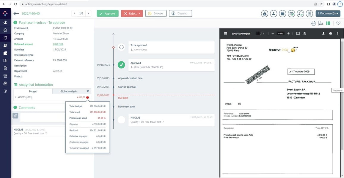 Tout savoir sur les approbations dans Adfinity